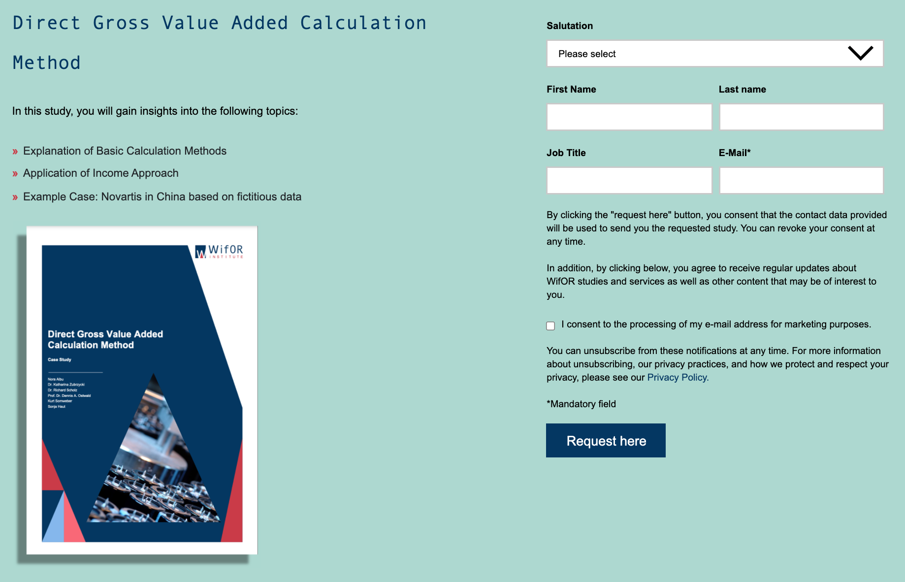 Direct Gross Value Added Calculation Method